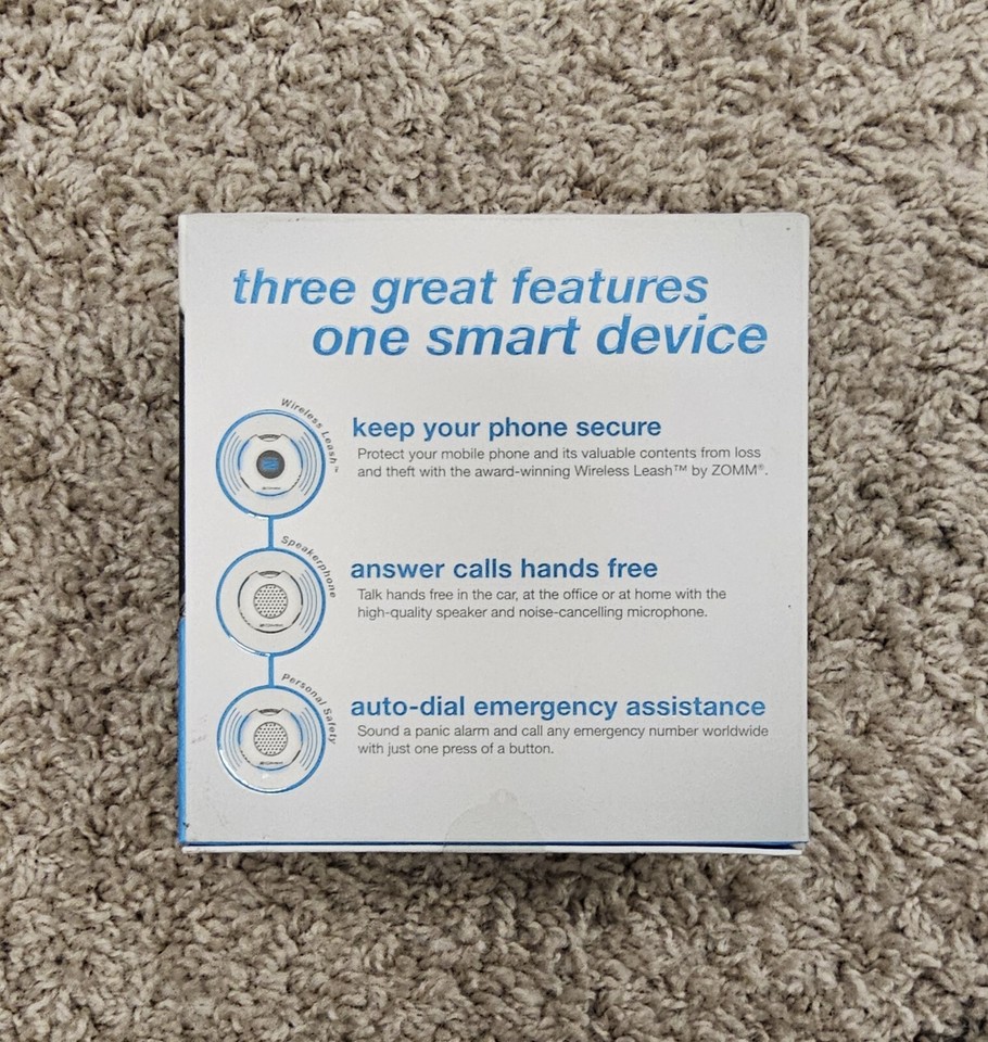 Zomm Wireless Leash Bluetooth Personal Safety Device for Mobile Phones ...