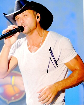 Tim McGraw American Singer, Songwriter Author SIGNED 8X10 PHOTO | eBay