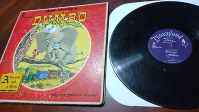 Walt Disney's Dumbo ST 3904 LP Record and Book Told by Timothy Mouse | eBay