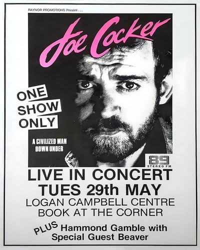Joe Cocker Poster - One Show Only 1980s Wall Art - 12X16/16X20/18X24 ...