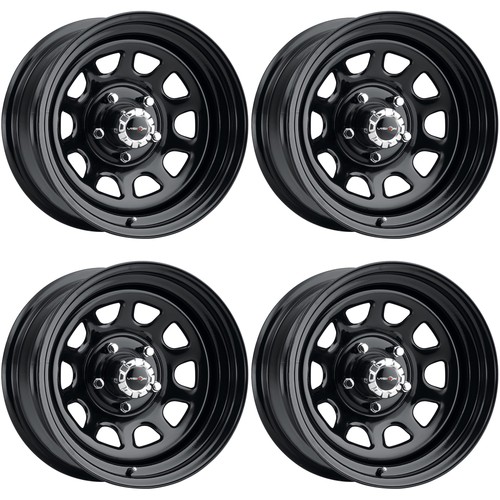 (Set of 4) Vision 84 D Window 15x8 5x4.5" -29mm Gloss Black Wheels Rims ...
