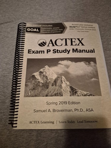 ACTEX actuary Exam P study manual 2019 like new | eBay