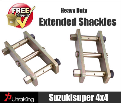 Extended Shackles Ford Ranger PX Greasable Rear 50mm Raised 2011 on ...