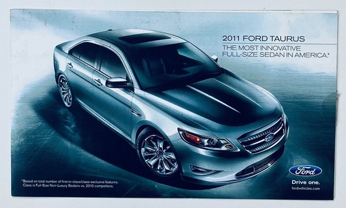 2011 Ford Taurus Dealer Showroom Sales Brochure Guide Catalog | eBay