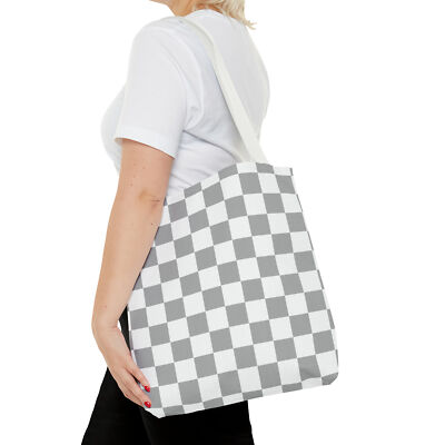 Checkerboard Tote Bag, 3 sizes | eBay