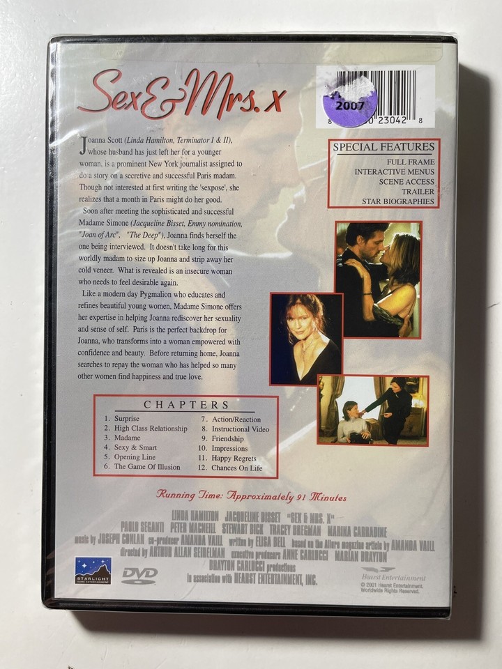 Sex & Mrs. X (DVD, 2001, Starlight Signature Series) BRAND NEW Linda Hamilton 808630230428 | eBay