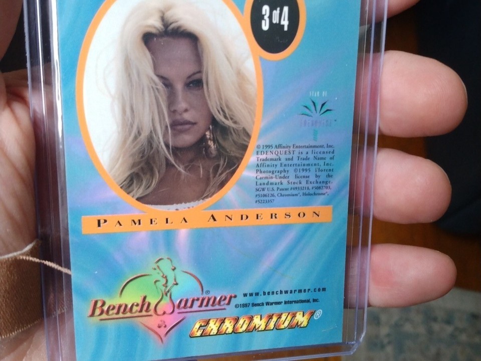 1997 Bench Warmer Vintage Pamela Anderson card Chromium #3 Rare 🔥 | eBay