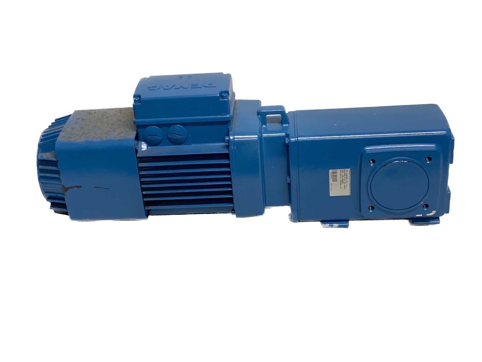 Demag .88 HP 1720 RPM AC Motor ZBA 80 A 4 B020 w/ Brake & WUE20DD Gear ...