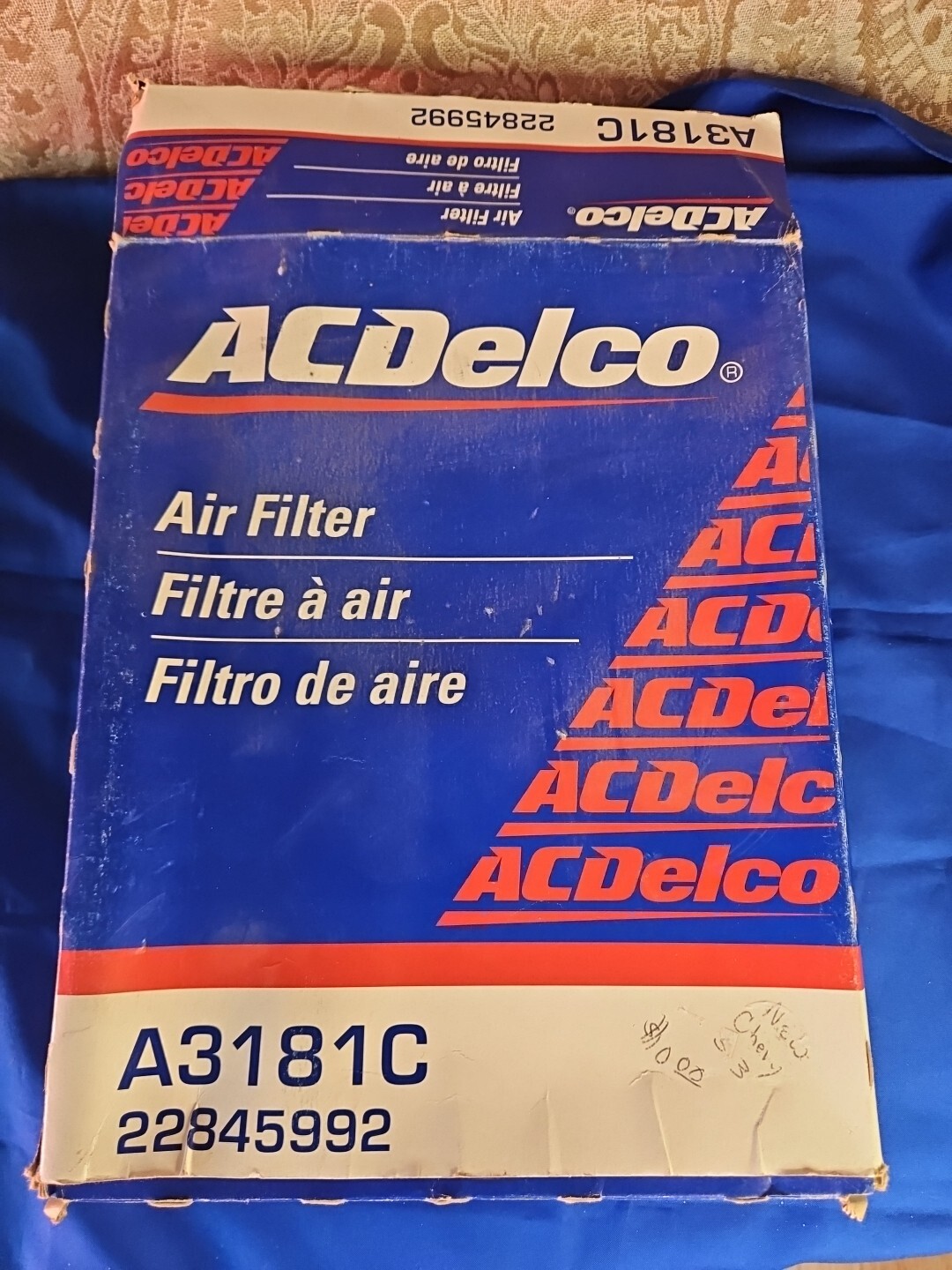 NEW OEM GM ACDELCO High Flow Engine Air Filter Cadillac Chevy GMC ...