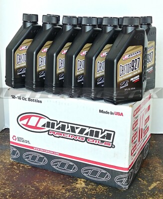 Maxima Castor 927 2-Stroke Racing Premix Oil 16oz Pint 1 Case of 12 ...