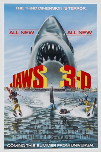 Jaws 3-D 8x12 Metal Movie Poster Sign [C] | eBay