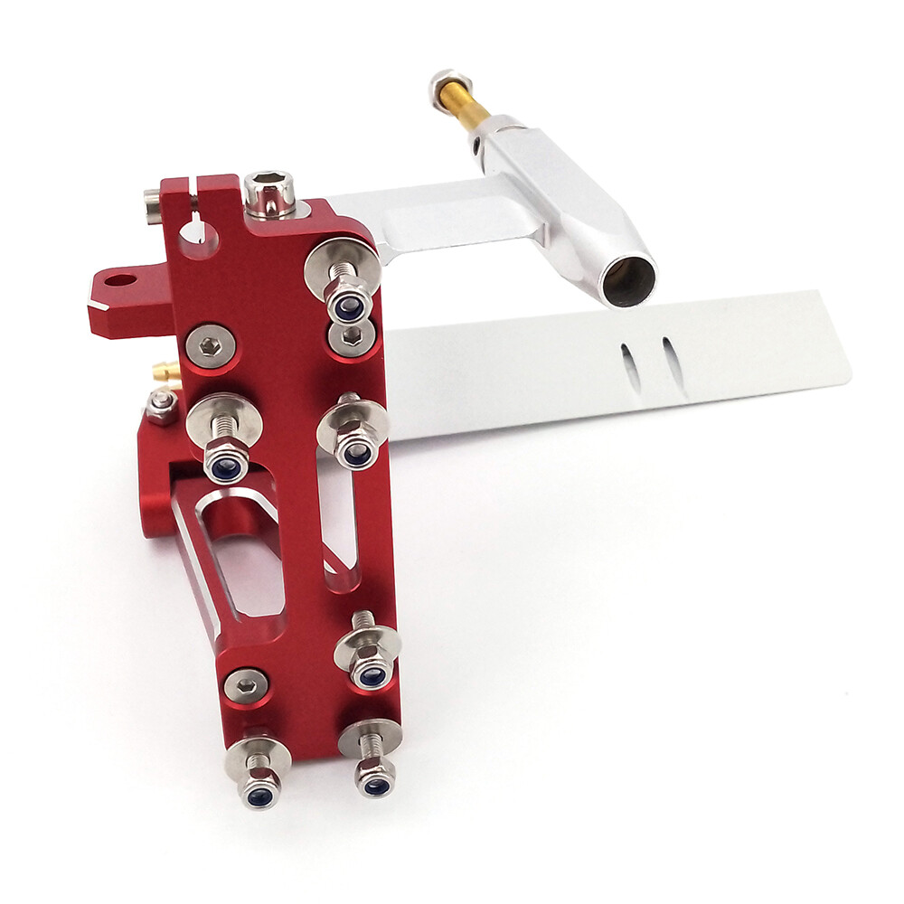 Integrated 6.35mm 1/4" Shaft Strut Rudder Kit for Gas Nitro RC Speed ...