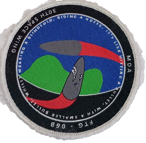 30th Space Wing FTG-06B MDA "TOP ONLY" Slap Patch Shark Missile Blue ...