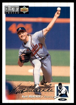 1994 Upper Deck Collector's Choice #446 Kent Mercker Silver Signature ...