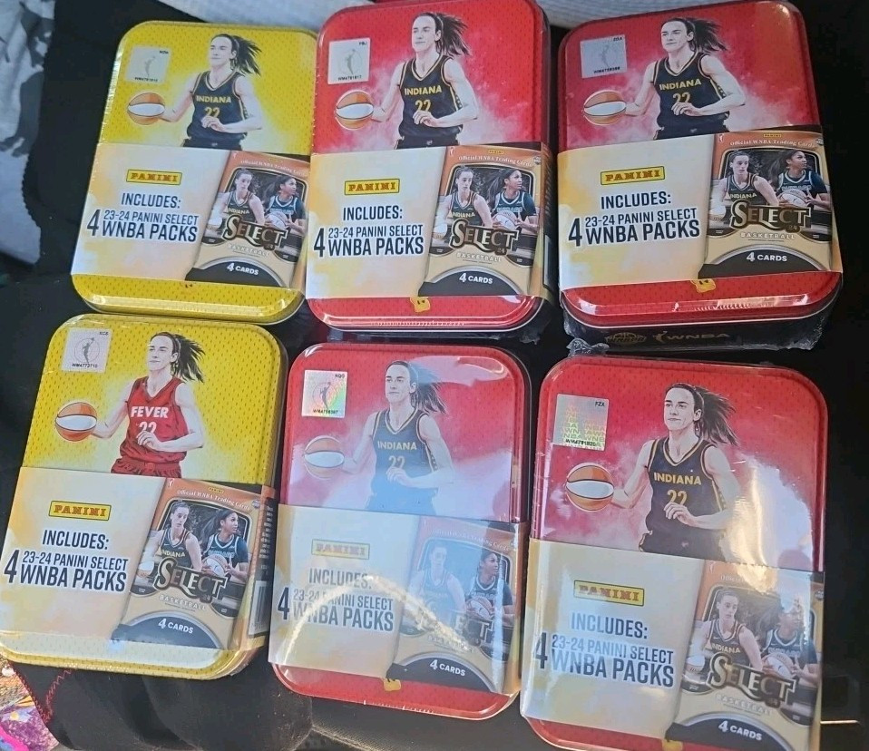 2024 Panini WNBA Sealed Caitlin Clark Red Tin SEALED! 4 WNBA Select ...