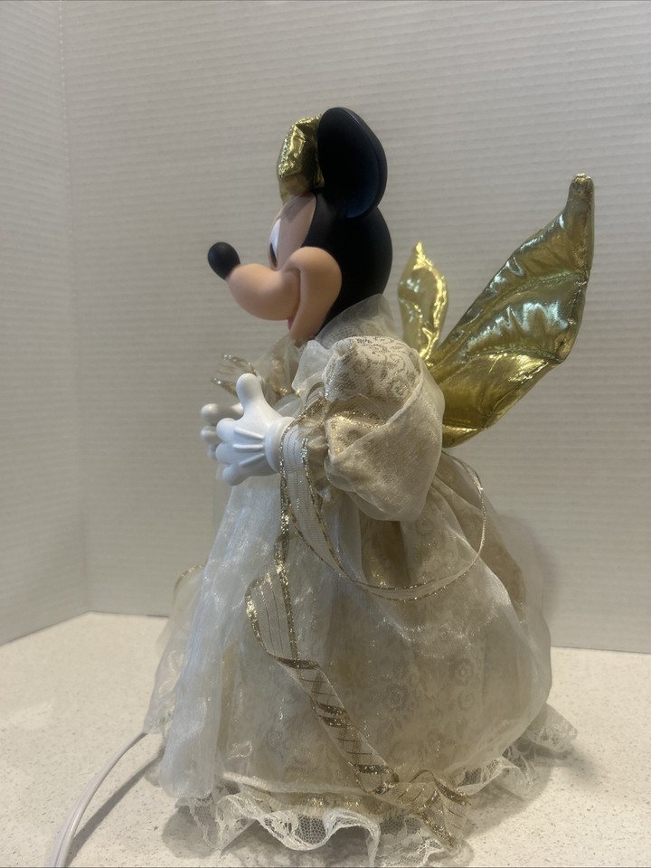 Angel Minnie Mouse Tree Topper, Animated Wind, Hand Moves And Light Up ...