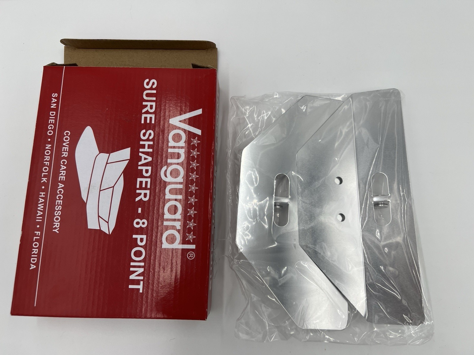 USN NAVY & USMC FLEET COVER CARE SURE SHAPER 8 POINT HAT COVER 2 PC ...