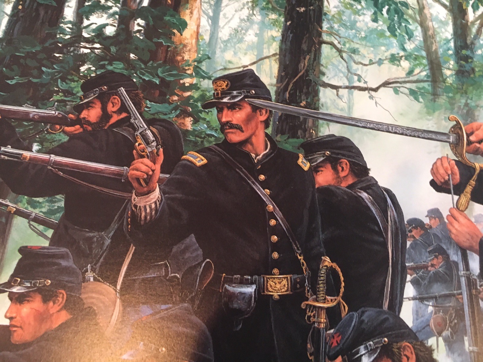 "LITTLE ROUND TOP" by John Paul Strain, Colonel J. Chamberlain, Rare ...