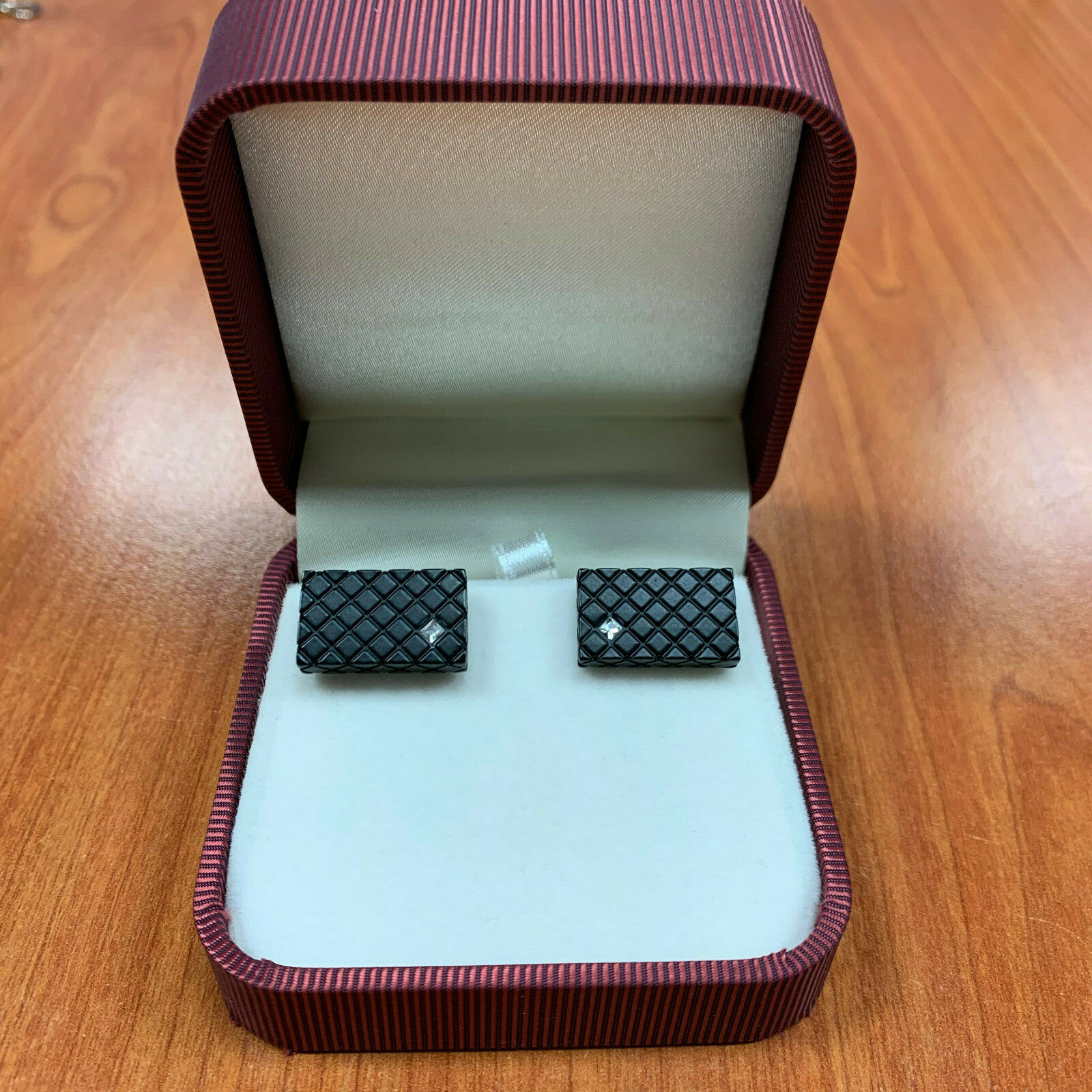 Jasper Conran cufflinks Black color Cuff's Button with a stone | eBay