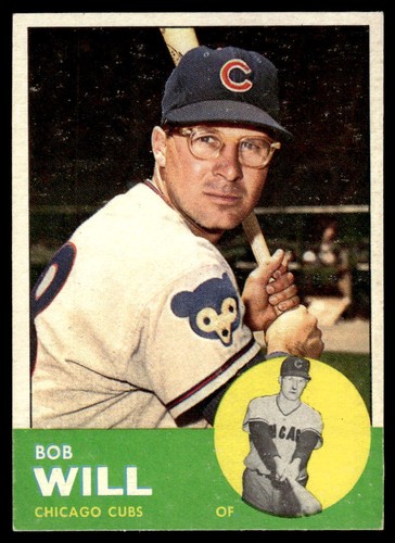 1963 Topps Bob Will #58 Chicago Cubs Baseball Card | eBay