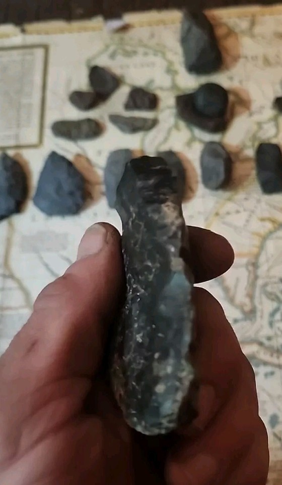 Lot Of Eastern Native American Axe Heads Spear Stones & Pots, (Old ...