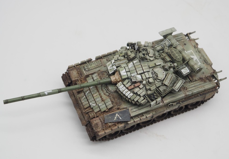 3D Printed 1/72 Russian-Ukrainian War T-80B-BV Main Battle Tank Model ...