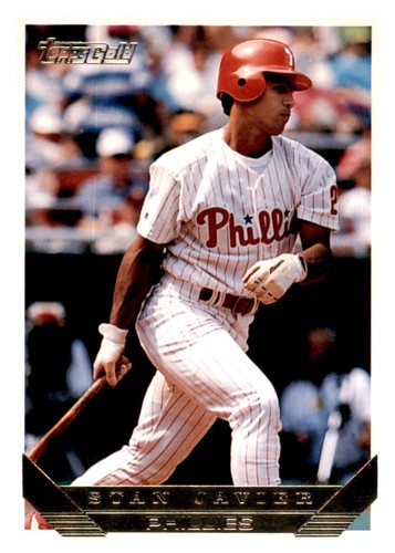 1993 Topps Gold Stan Javier Foil MLB Insert PWE Phillies #712 | eBay