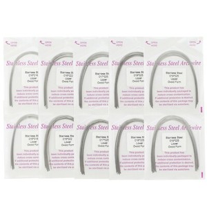 Dental Orthodontic SS Ovoid Form Elastic Arch Wires Stainless Steel ...