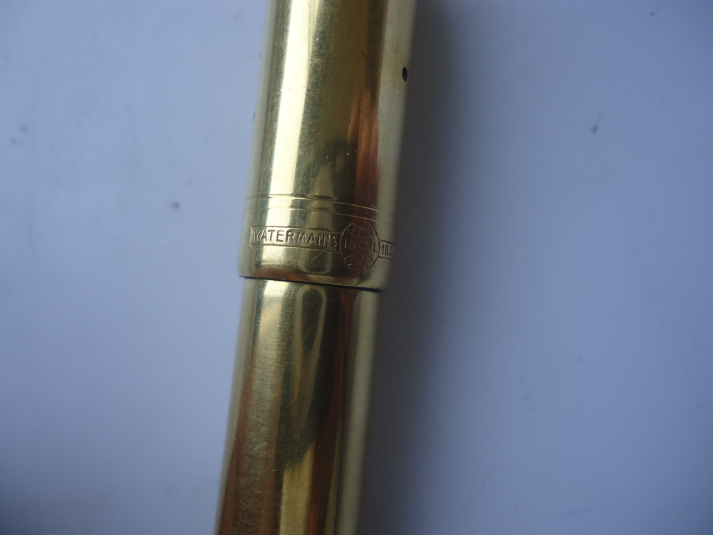 Old pen Watermans Ideal 42, 18kr gold safety retractable | eBay UK