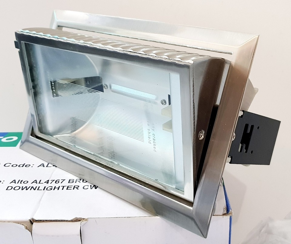 Brushed Chrome MH Downlight Adjustable Ceiling Recessed Shop Display ...