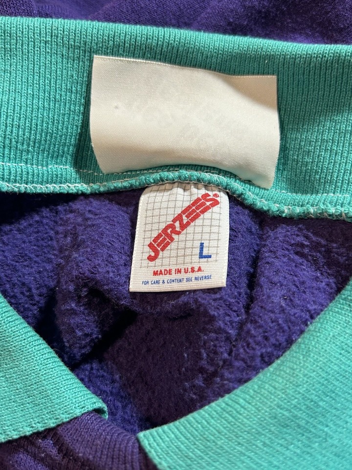 Jerzees Vintage Made in USA Sweatshirt Pullover Dee Bee Designs Purple ...