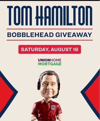PRESALE NEW Tom Hamilton HOF Bobblehead Cleveland Guardians 2025 SGA 8 ...