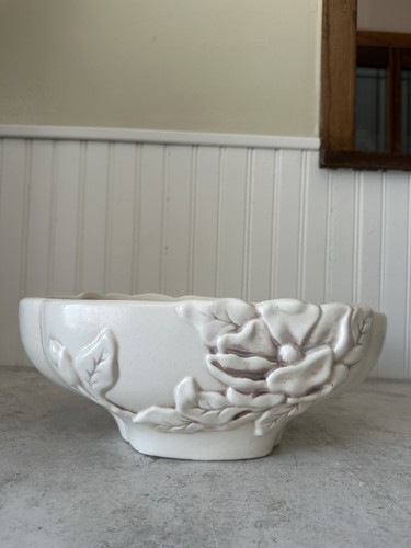 Vintage Red Wing Pottery Magnolia Console Bowl Planter Decor Large 12 ...