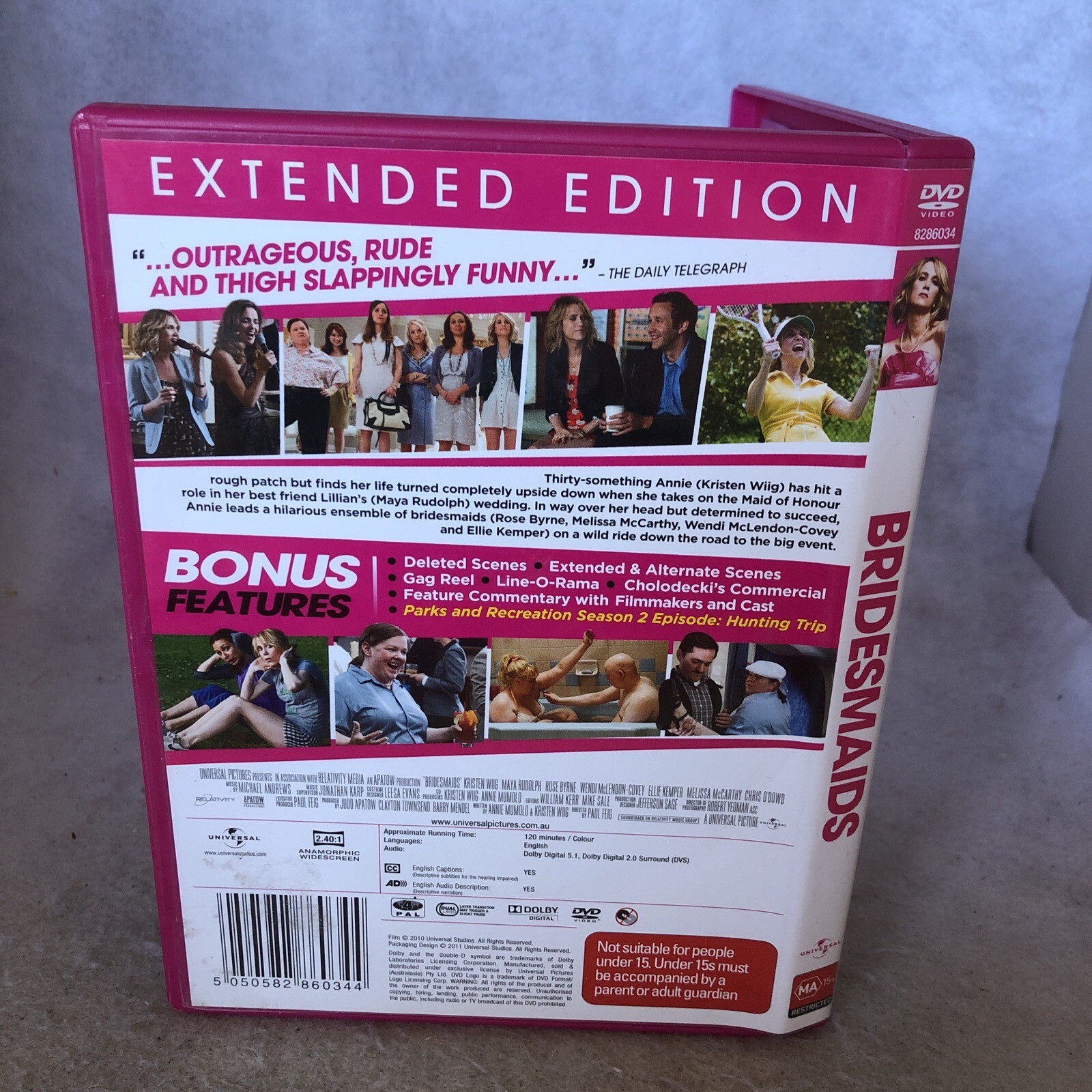 Bridesmaids (DVD, 2011) VGC. Free Shipping REGION.4. 5050582860344 ...