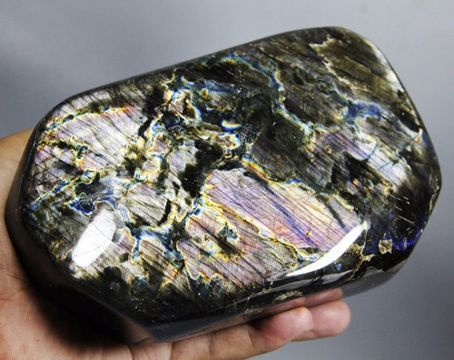 4.3lb Nice Rainbow Flash Labradorite Spectrolite Freeform Reiki Stone ...