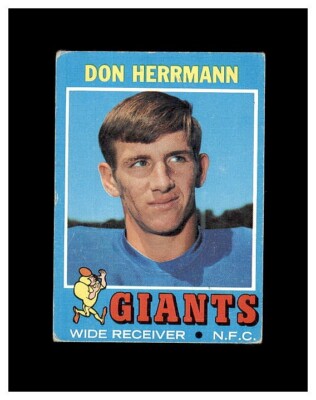1971 Topps Football #222 Don Herrmann New York Giants | eBay