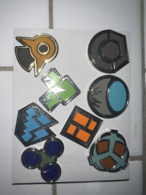 Pkmnbadges Pokemon Anime All 8 Sinnoh Gym Badges Silver Generation Gen ...