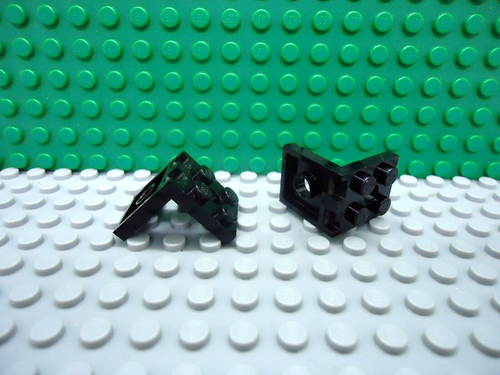 Lego 2 Black 2x2 Bracket NEW | eBay