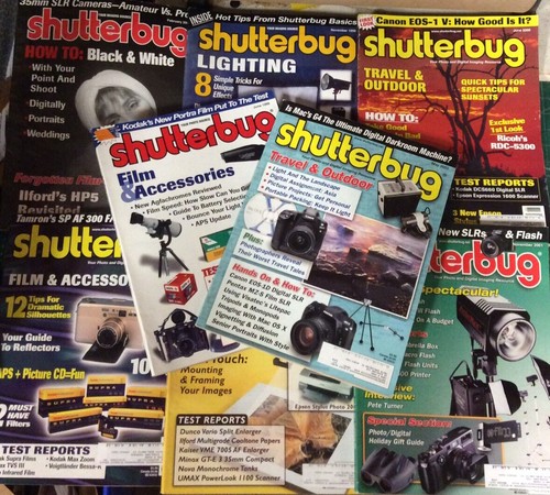 Lot of 8 Shutterbug Magazine Photography June 1999-May 2002 | eBay