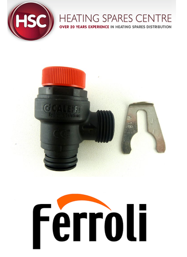 GENUINE FERROLI MODENA HE 25C 27C 30C & 32C PRESSURE RELIEF VALVE ...