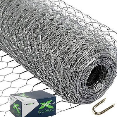600mm x 10m x 50mm Holes Galvanised Chicken Aviary Wire Mesh Netting ...