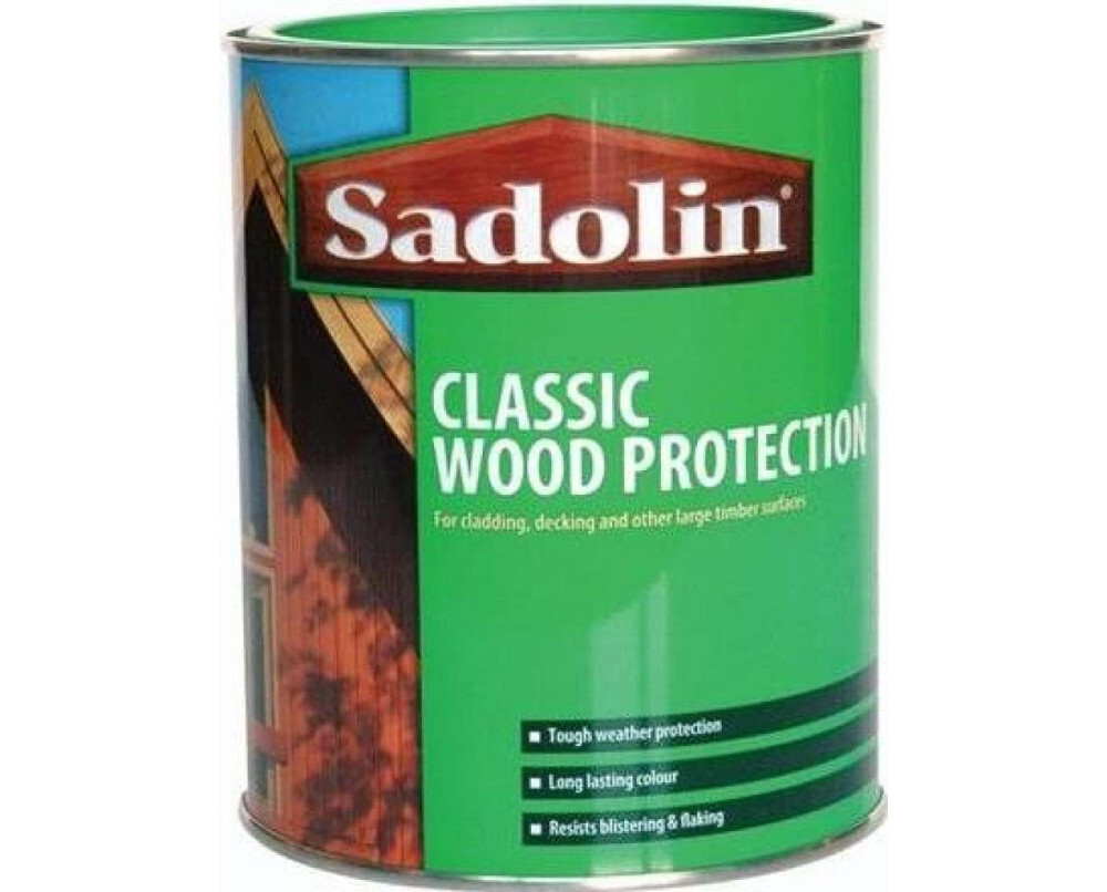 Wood Stain Protection Sadolin Classic Garden Decking Fencing 1L - 5 ...