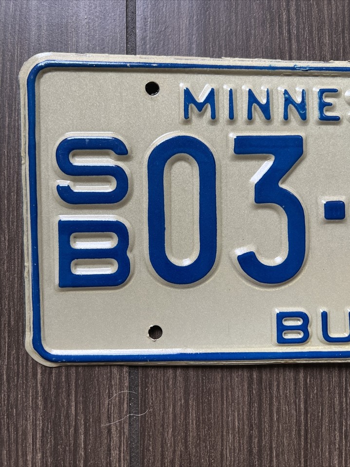 Vintage 1970s Minnesota School Bus License Plate 03-394 | eBay