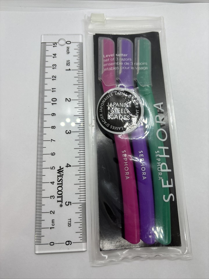 NEW SEPHORA COLLECTION Level Setter 3 Piece Set Facial Razors Japanese ...