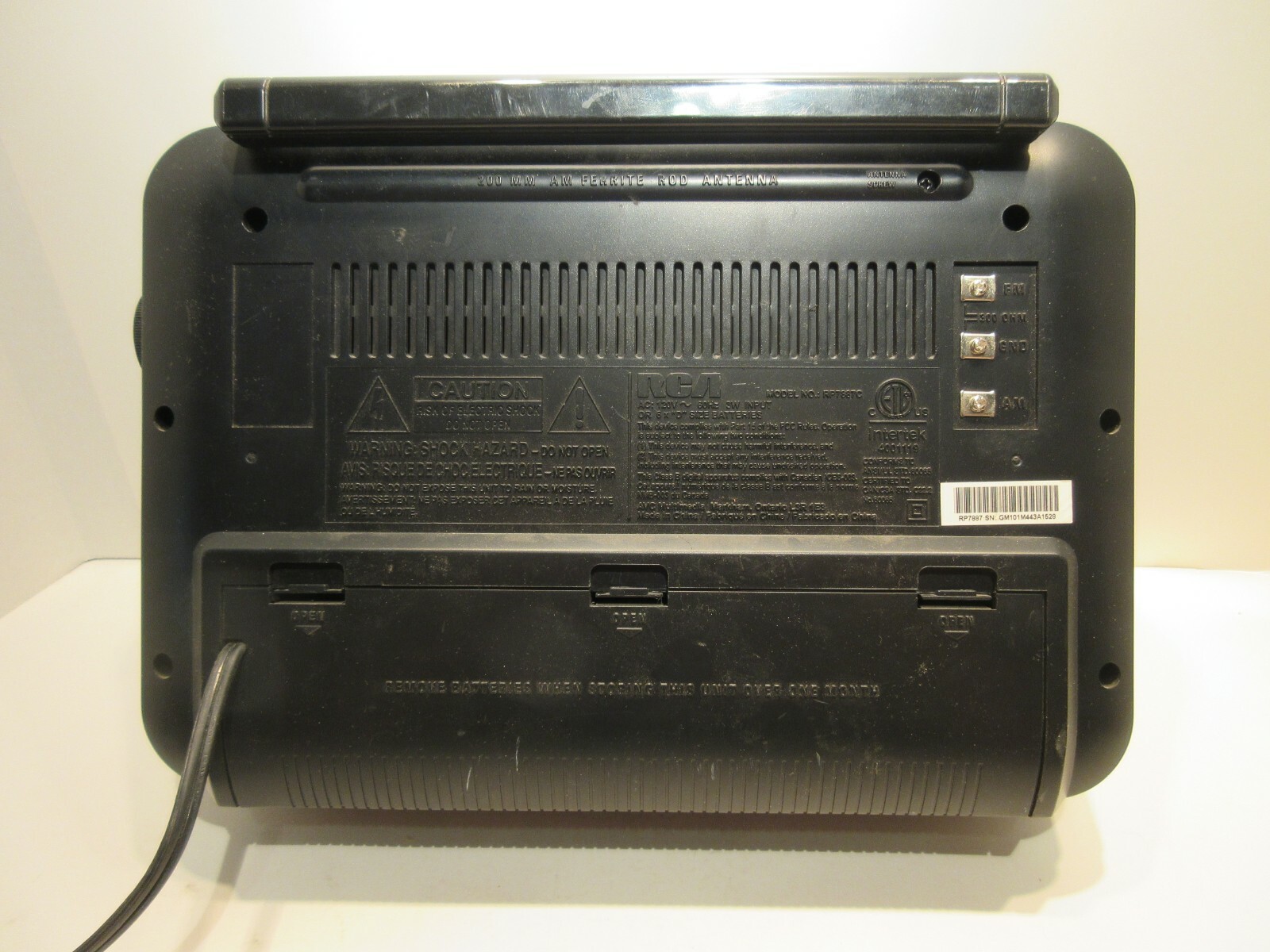 RCA Super Radio AM/FM Model RP7887C Long Range High Performance Vintage ...