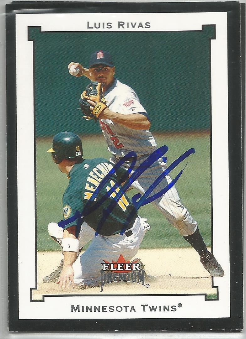 Minnesota Twins LUIS RIVAS autographed 2002 Fleer Premium | eBay