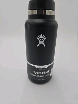 Hydro Flask Wide Mouth with Straw Lid 946ml/32oz. *BLACK* Small Dent ...