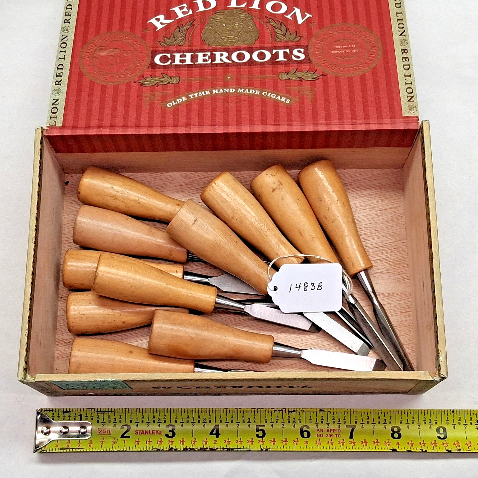 Wood Carving Chisels, Lot of 11 sharp chisels, in Box, all are ready ...
