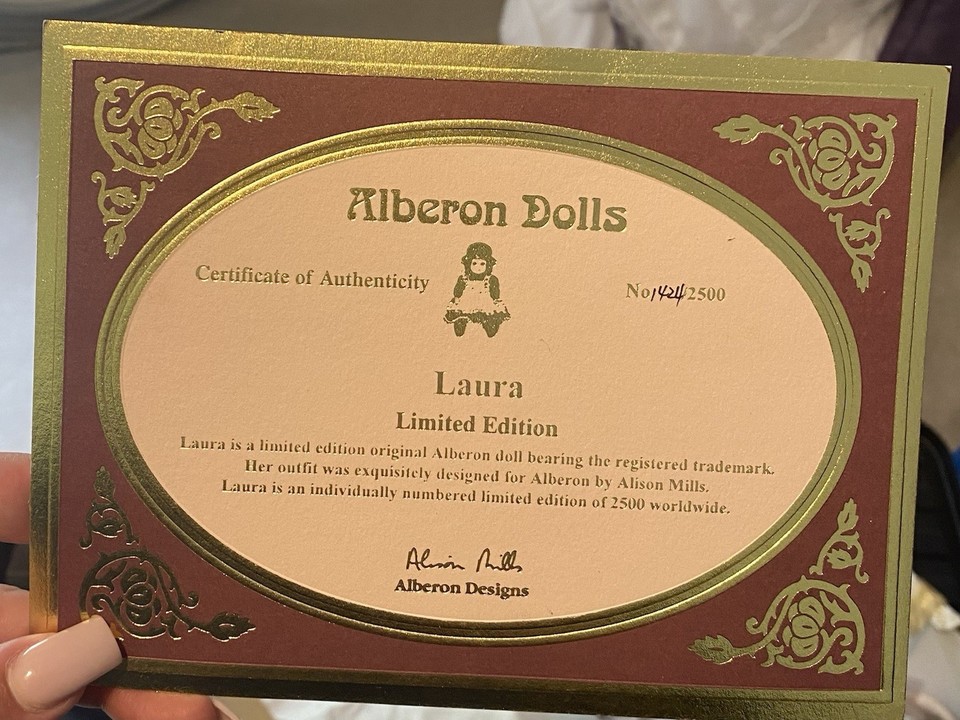 Alberon Collection Porcelain Doll Limited Edition Laura | eBay UK