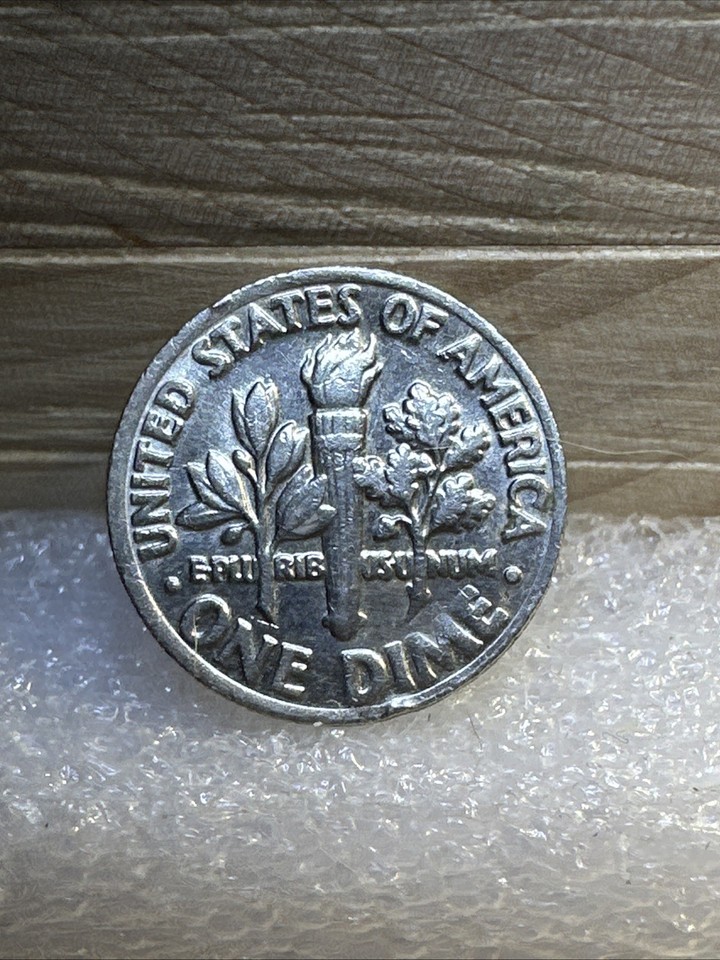 💥 1985 P Roosevelt Dime Broad Struck Off Center Strike Rim Error ...